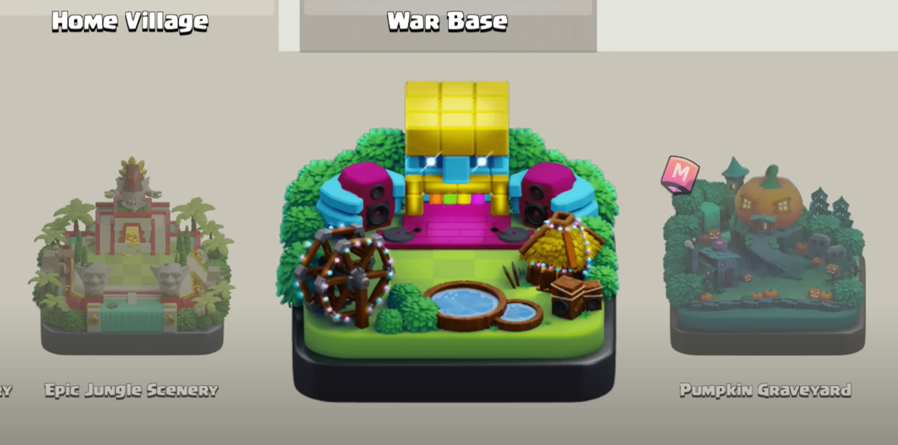 How to Change Scenery in Clash of Clans? Transform a Village